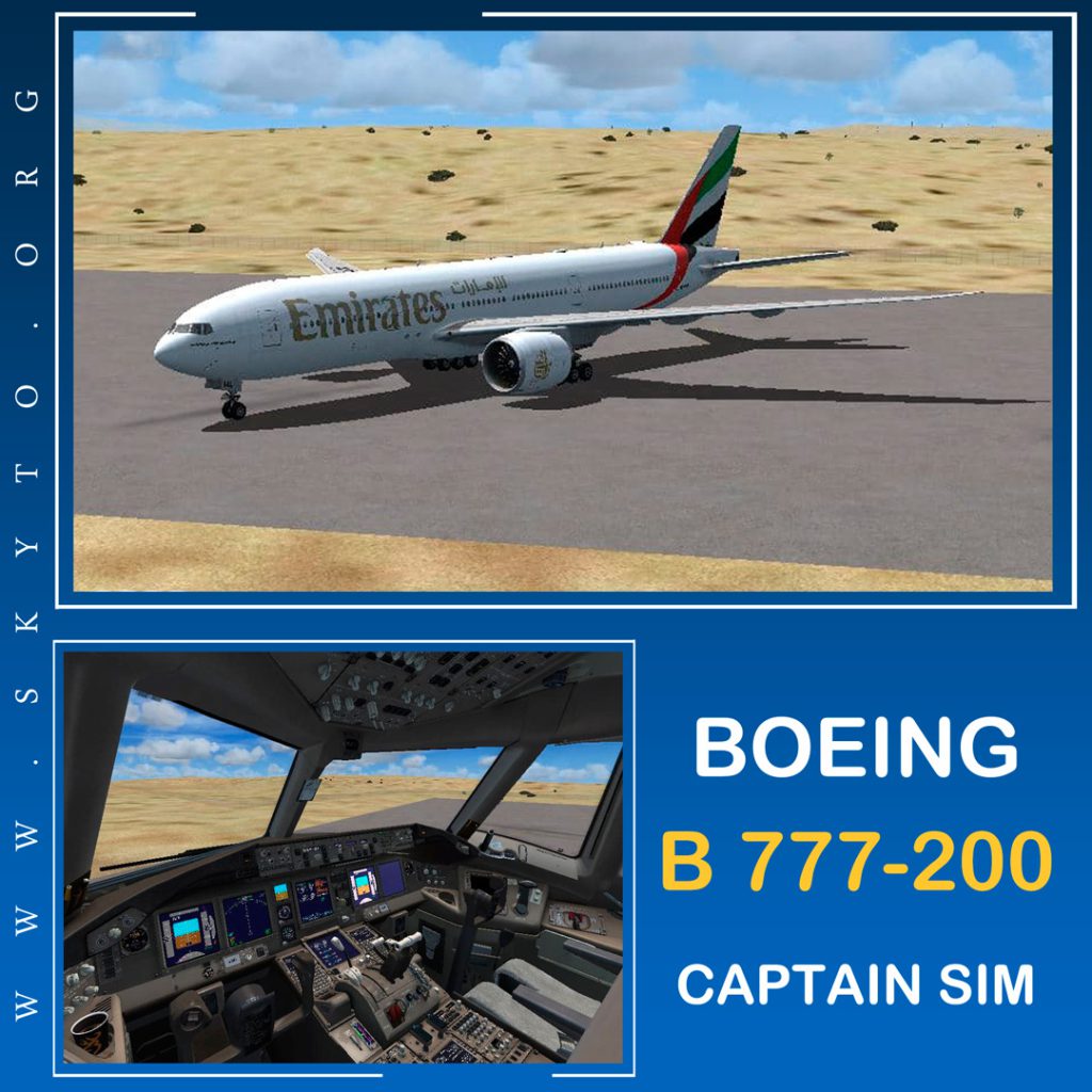 دانلود افزونه هواپیمای بویینگ captain sim b777-200